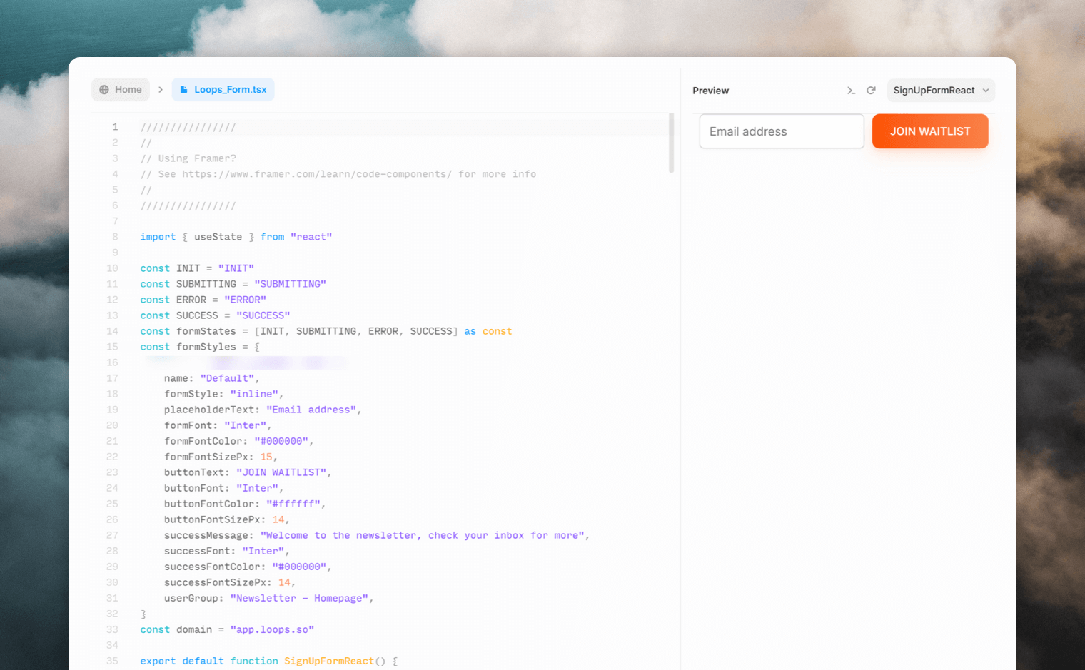 Framer - Cocoonmail Documentation